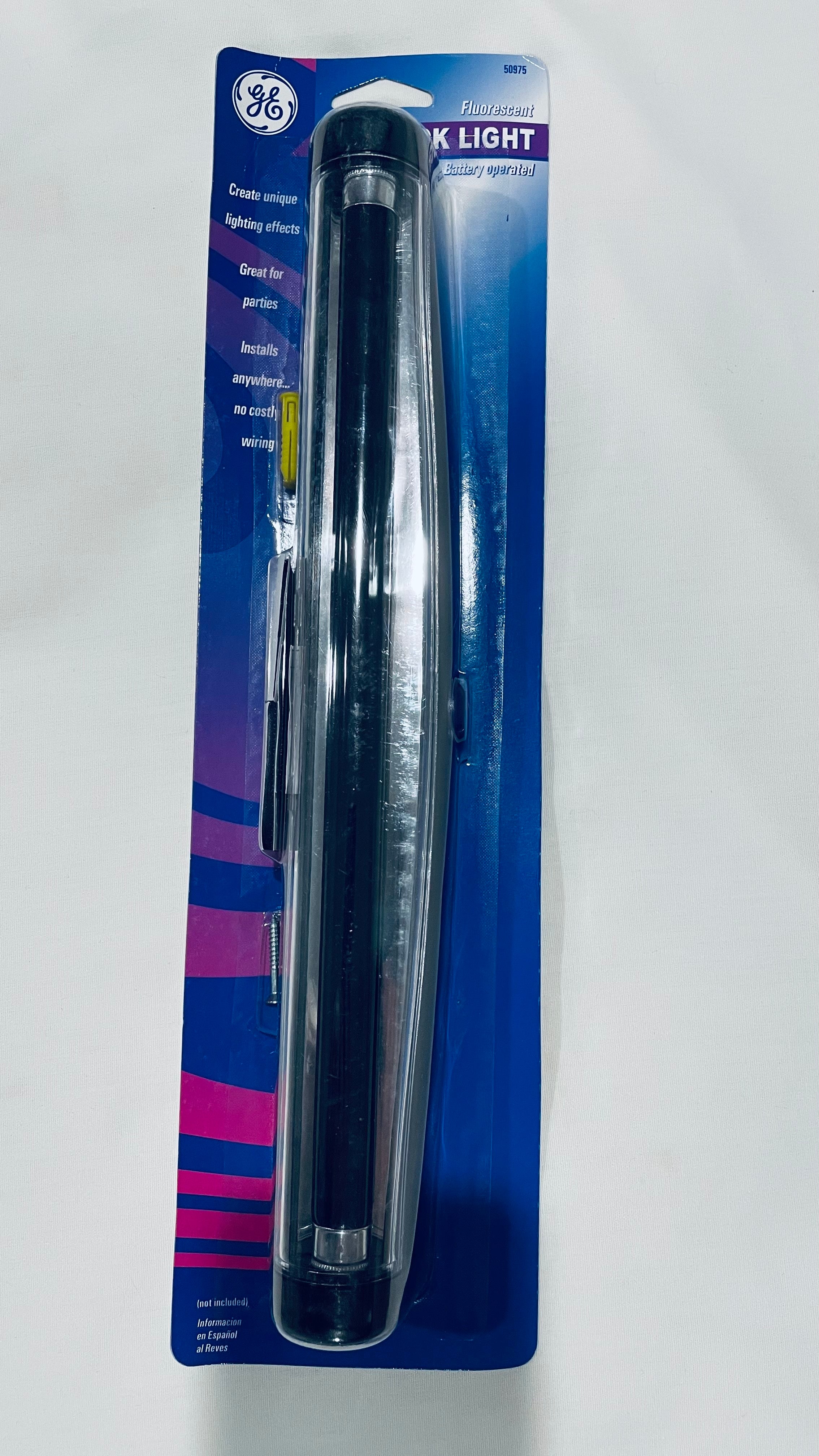 GE Fluorescent Blacklight -12" -AAA battery operated – ClearNeon